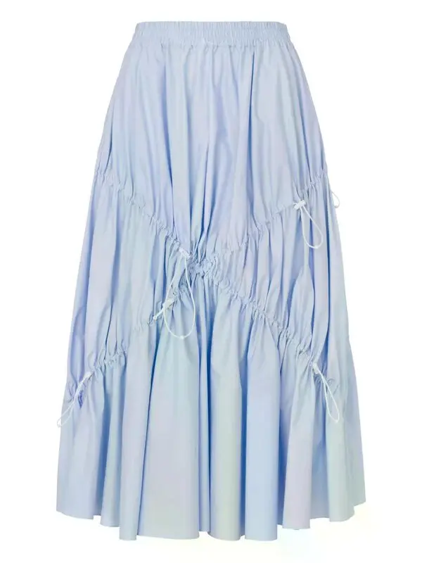 Moschino Elastic-waist Gathered Skirt - Blue