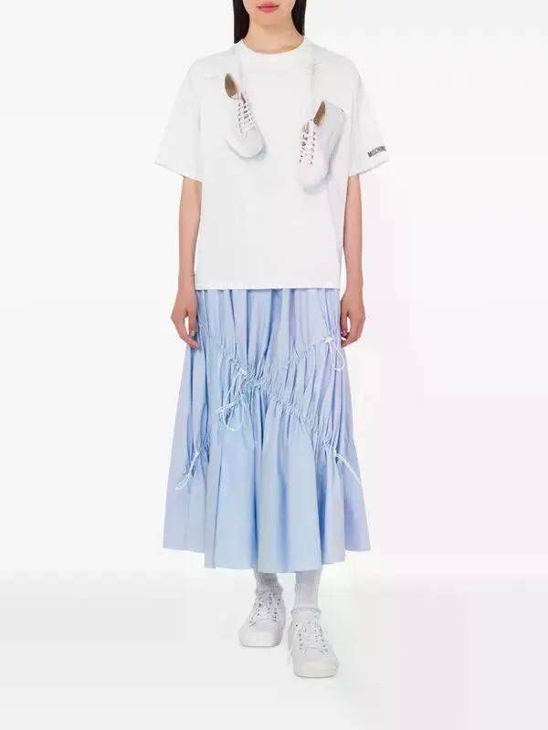 Moschino Elastic-waist Gathered Skirt - Blue