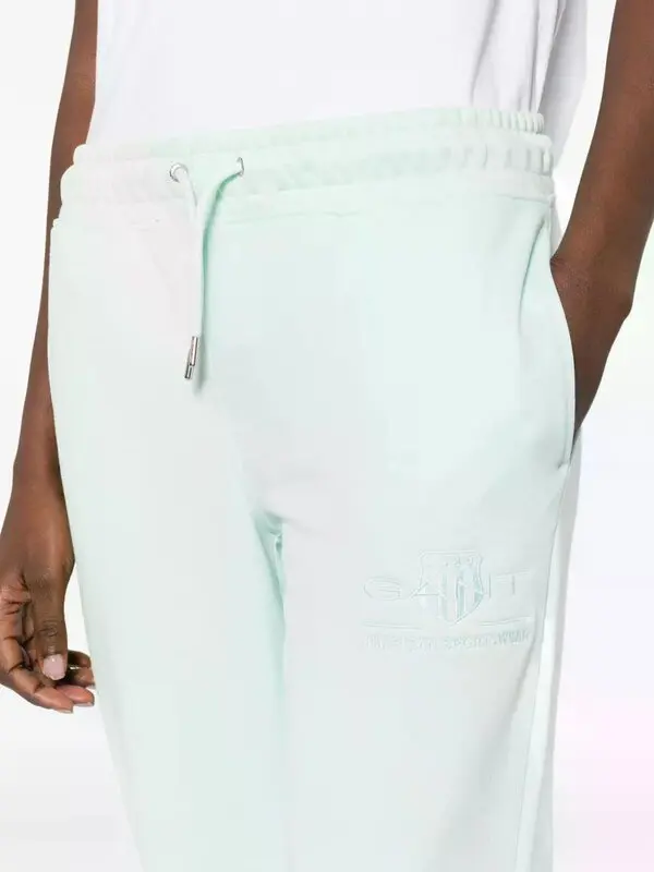 Gant Logo-embroidered Track Pants - Green