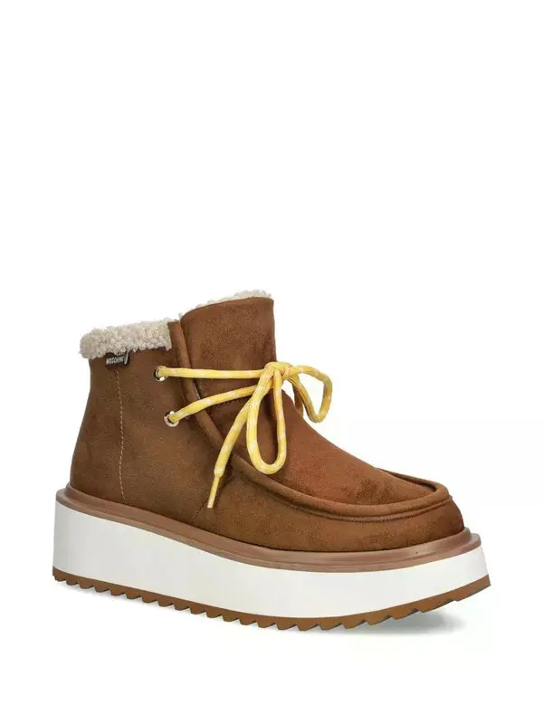 Moschino Faux-fur Platform Boots