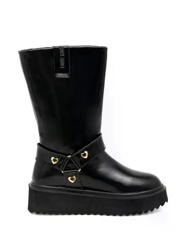 Moschino Heart-detail Platform Boots