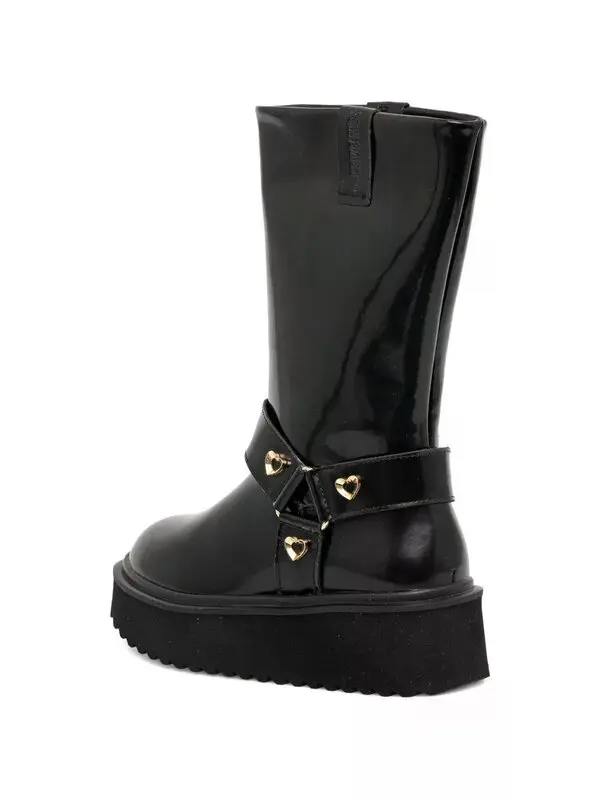 Moschino Heart-detail Platform Boots