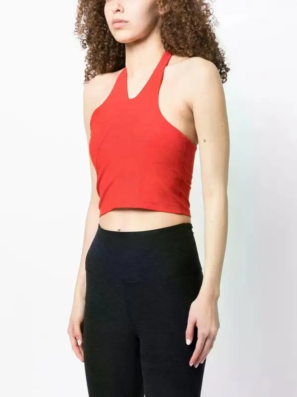Beyond Yoga Spacedye Racerback Cropped Tank Top - Red