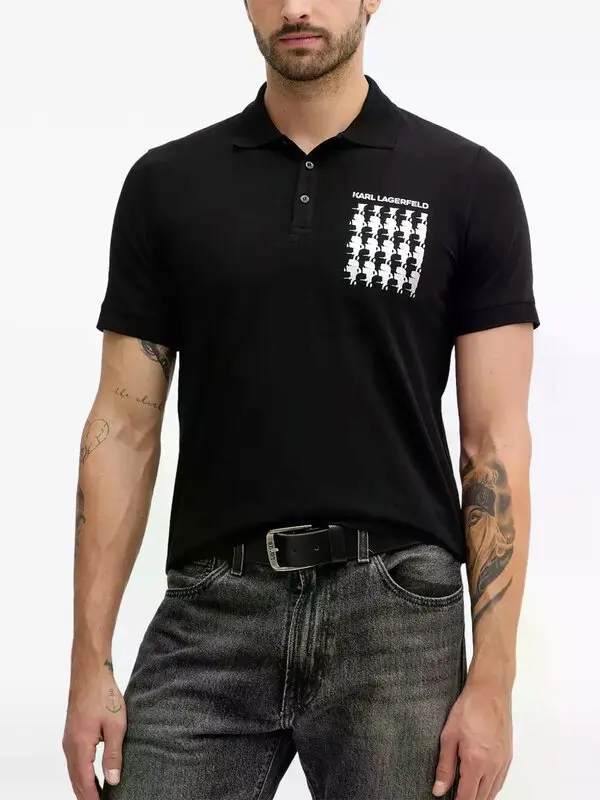 Karl Lagerfeld Logo-print Polo Shirt
