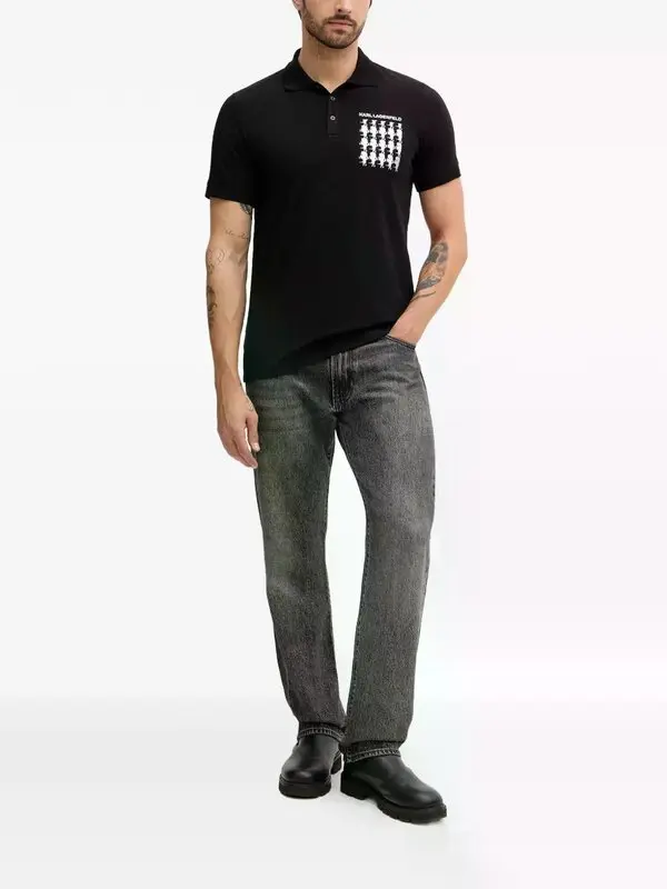 Karl Lagerfeld Logo-print Polo Shirt