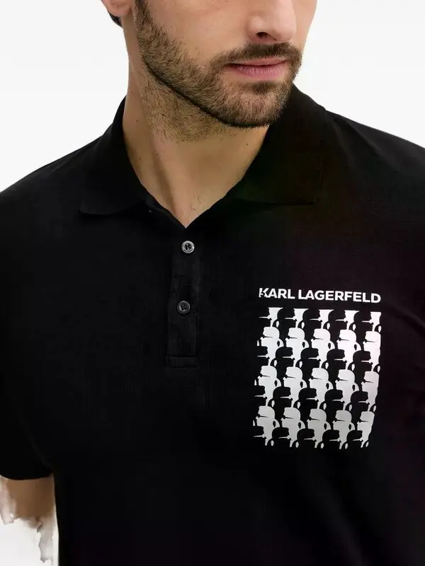 Karl Lagerfeld Logo-print Polo Shirt