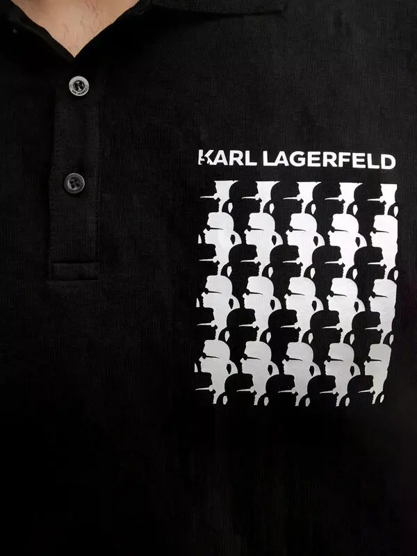 Karl Lagerfeld Logo-print Polo Shirt