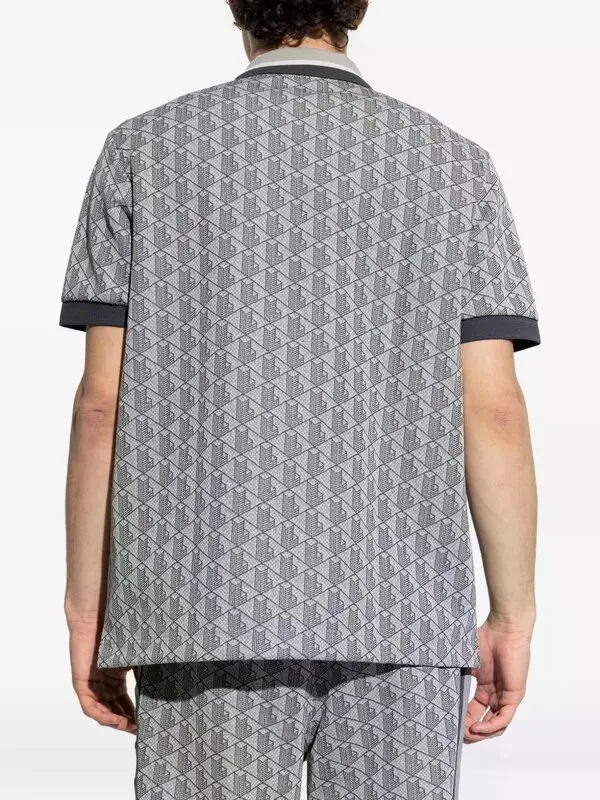 Lacoste Geometric-print Polo Shirt