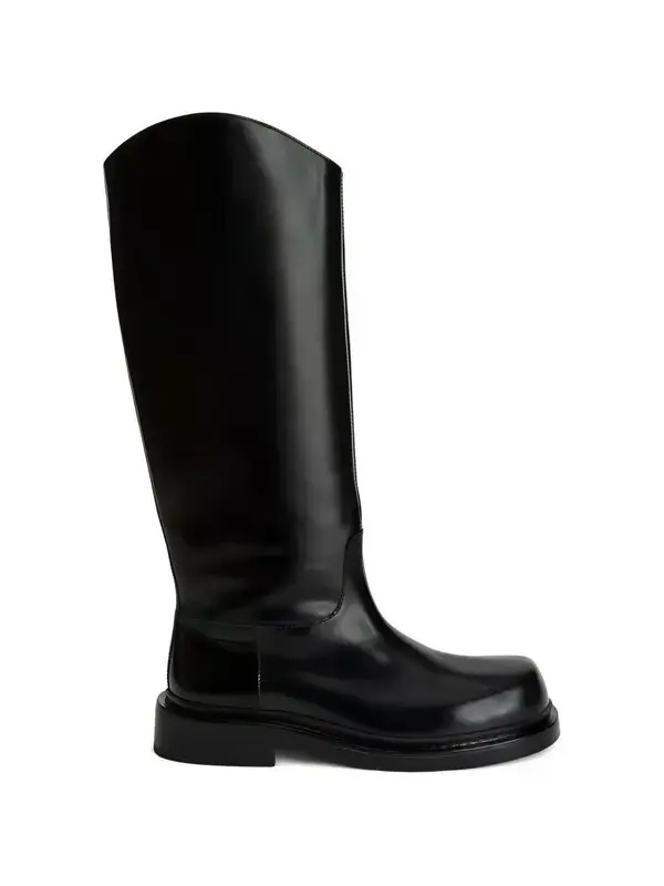 JIL SANDER Leather Knee-high Platform Boots