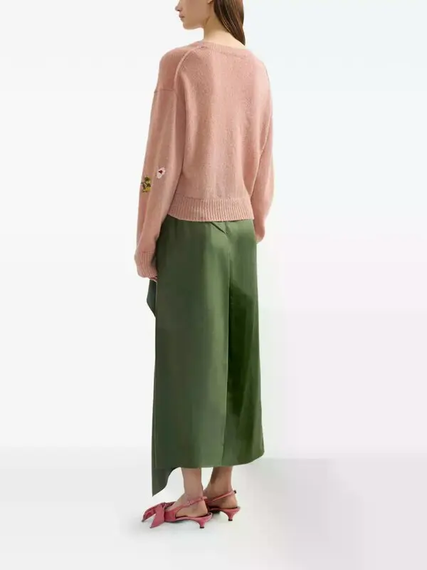 Erdem Embellished Crew-neck Sweater