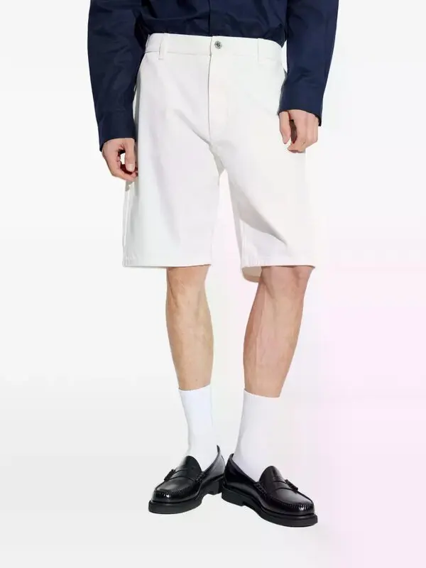 Balmain Logo-patch Denim Shorts