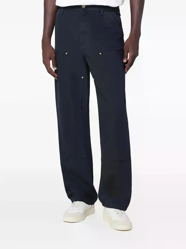 Carhartt Work In Progress Organic Cotton Straight-leg Trousers - Black