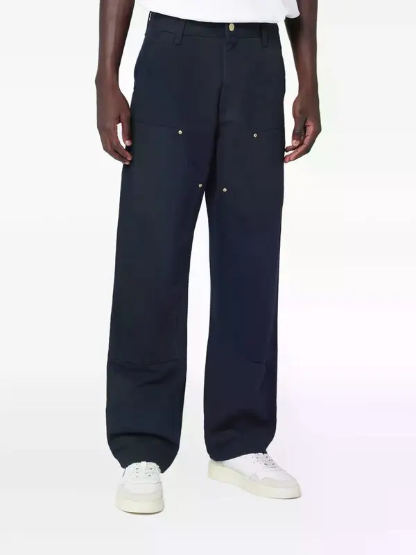 Carhartt Work In Progress Organic Cotton Straight-leg Trousers - Black