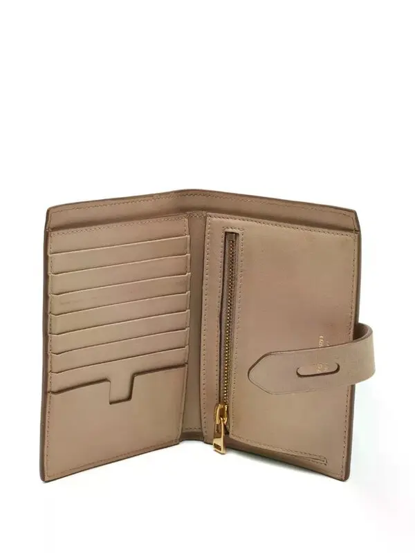 TOM FORD Turnlock Leather Wallet
