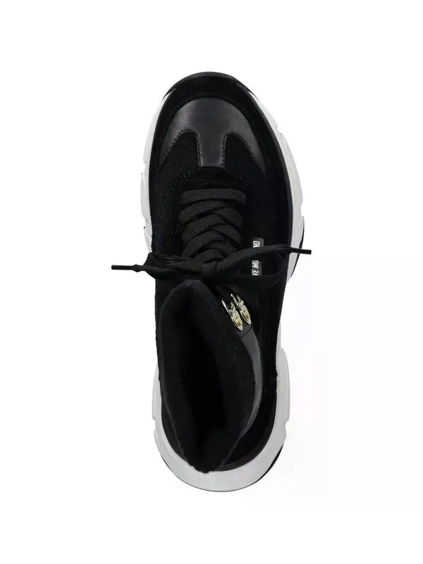 Moschino Lace-up Sock-detail Sneakers
