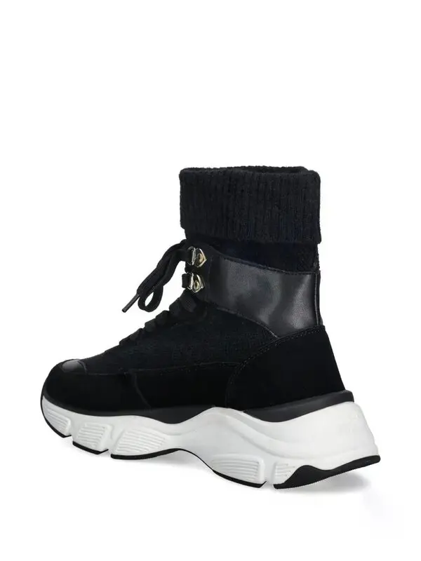 Moschino Lace-up Sock-detail Sneakers
