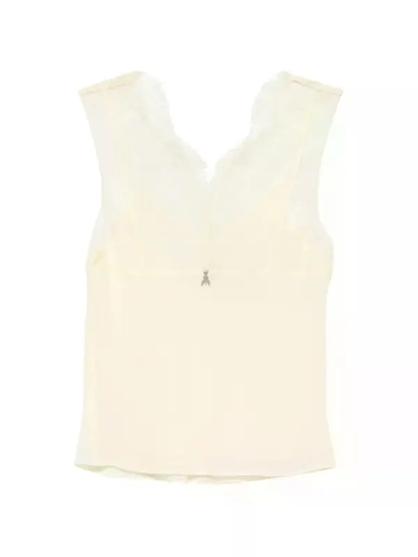 Patrizia Pepe Lace-detail V-neck Top