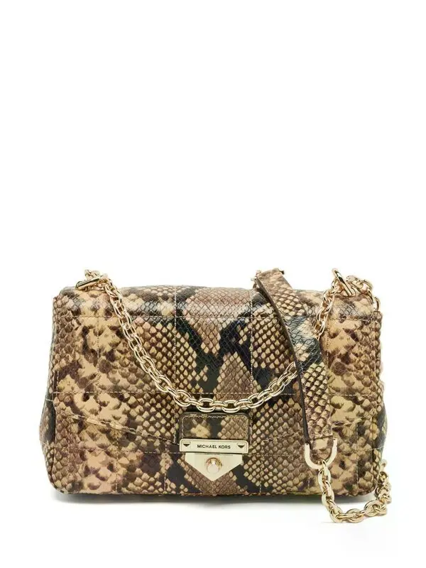 Michael Kors Soho Python-embossed Shoulder Bag
