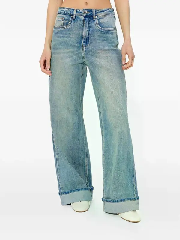GESTUZ Cuffed Denim Jeans