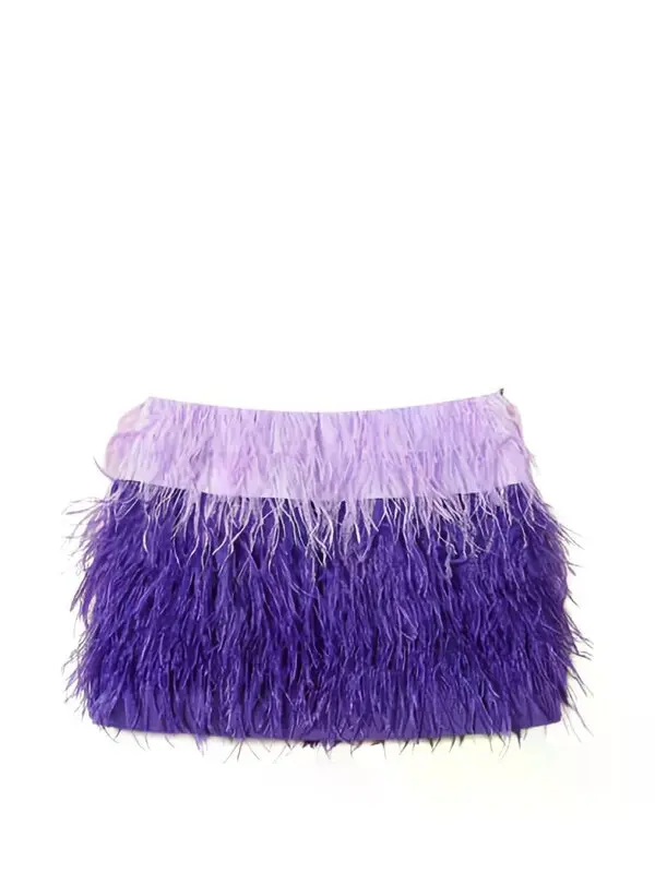 TWINSET Myfo Feather Mini Skirt