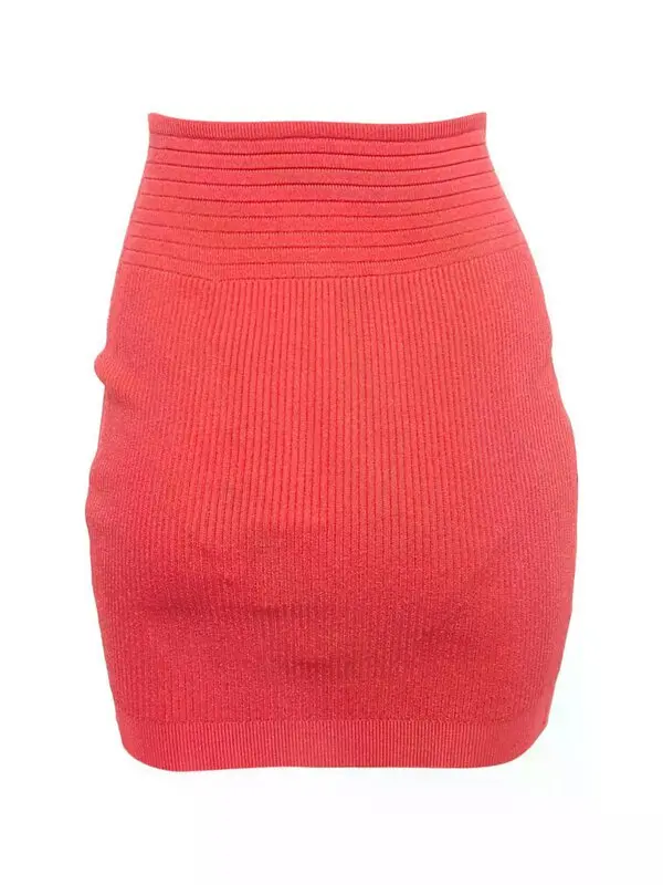 Balmain Rib-knit Mini Skirt