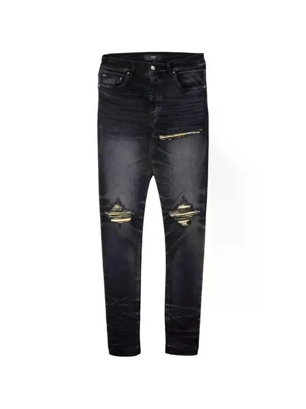 Amiri Mx1 Bandana Patch Jeans - Black