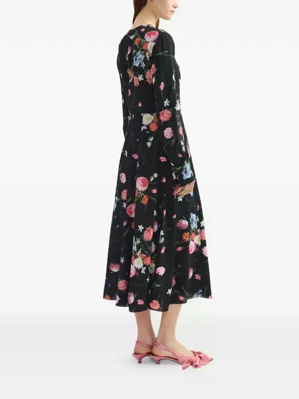 Erdem Floral-print Midi Dress