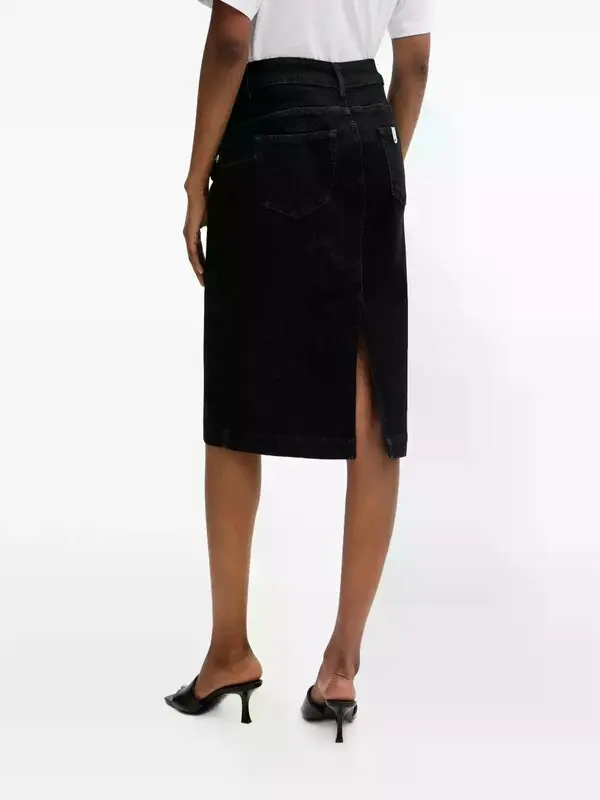 Liu Jo Buttoned Midi Denim Skirt