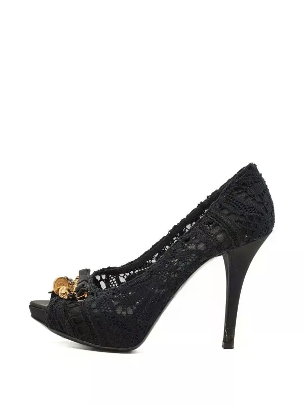 Dolce & Gabbana Lace-embellished Platform Pumps