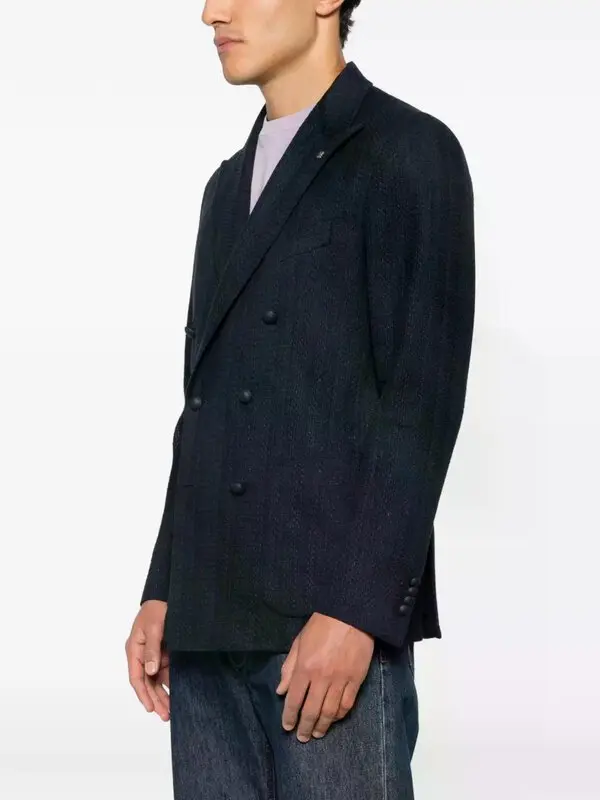 Tagliatore Double-breasted Blazer - Blue