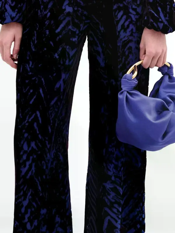 Silvia Tcherassi Como Velvet Patterned Trousers