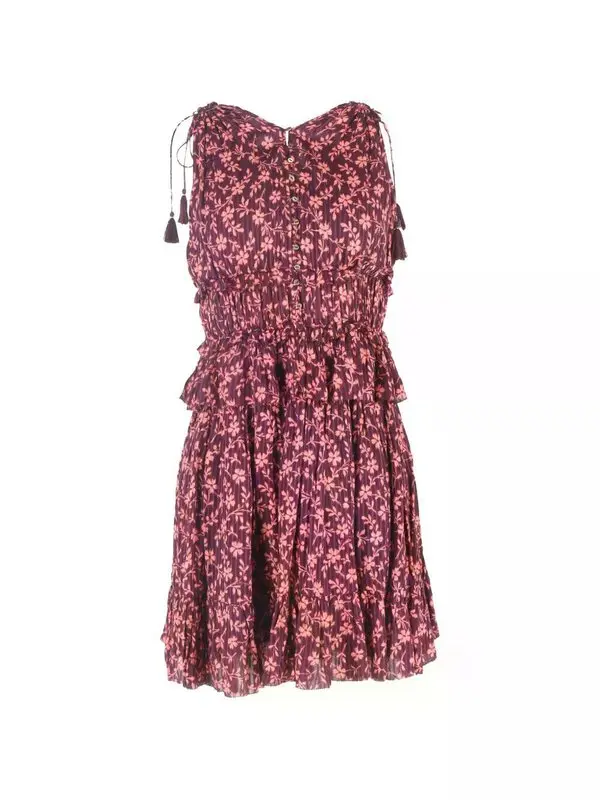 Ulla Johnson Noelle Floral-print Mini Dress - Red
