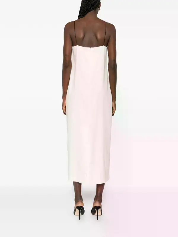 Brandon Maxwell Contrasting-panel Midi Dress