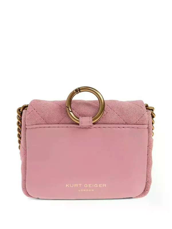 Kurt Geiger Quilted Kensington Clip Shoulder Bag - Pink