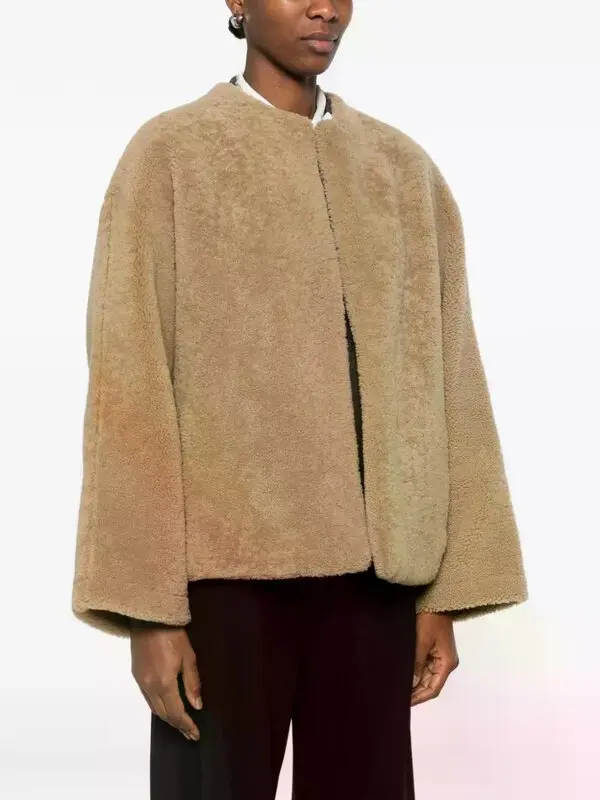 THE ROW Valorin Collarless Jacket - Neutrals