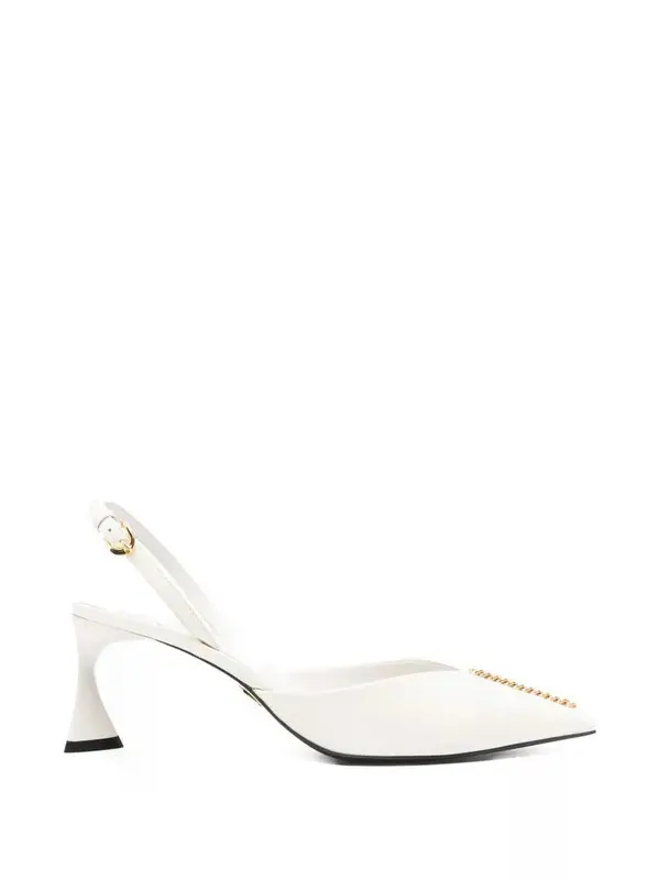 Stella McCartney Pointed Chain-detail Pumps