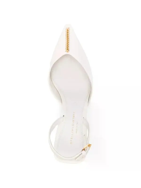 Stella McCartney Pointed Chain-detail Pumps