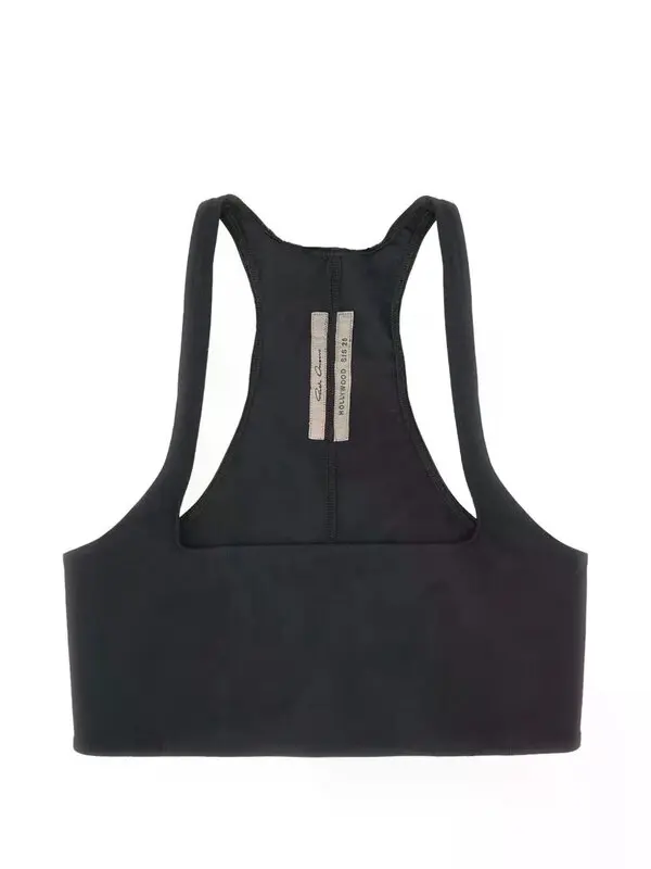 Rick Owens Racerback Knitted Bikini Top - Black