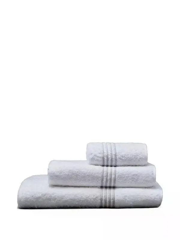 Thom Browne 4-bar Bath Towel - White