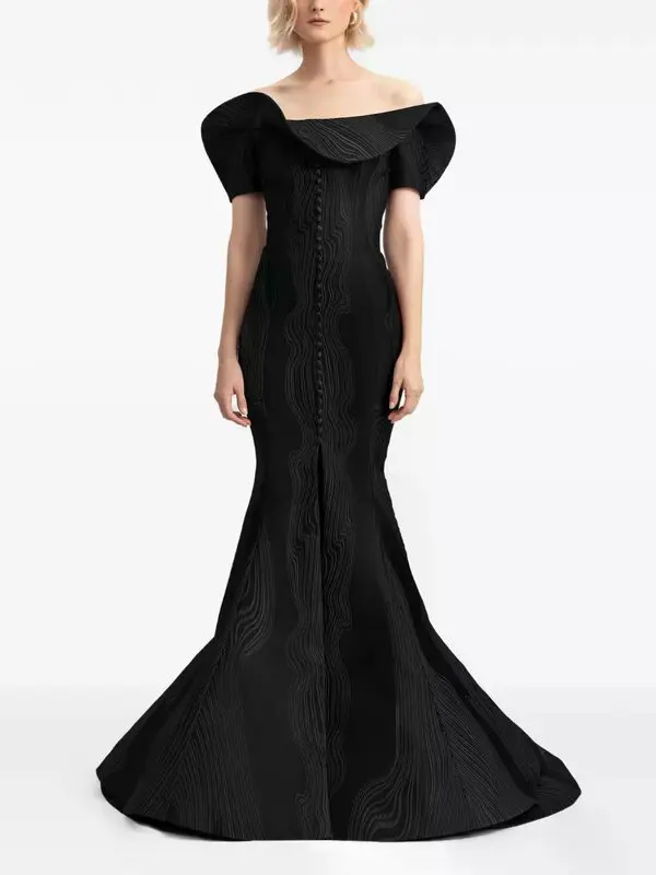 GEMY MAALOUF Draped Off-shoulder Maxi Dress