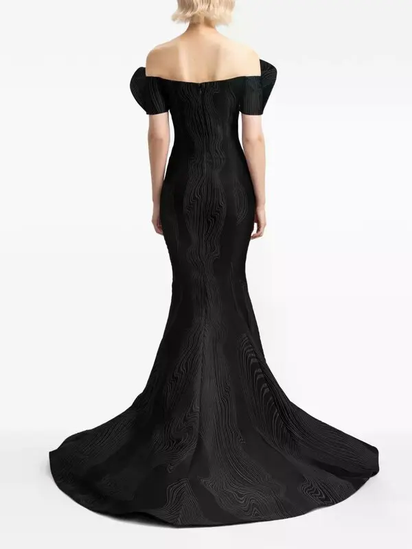GEMY MAALOUF Draped Off-shoulder Maxi Dress