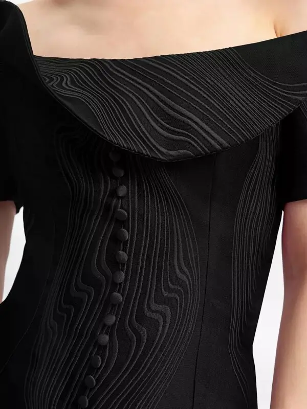 GEMY MAALOUF Draped Off-shoulder Maxi Dress