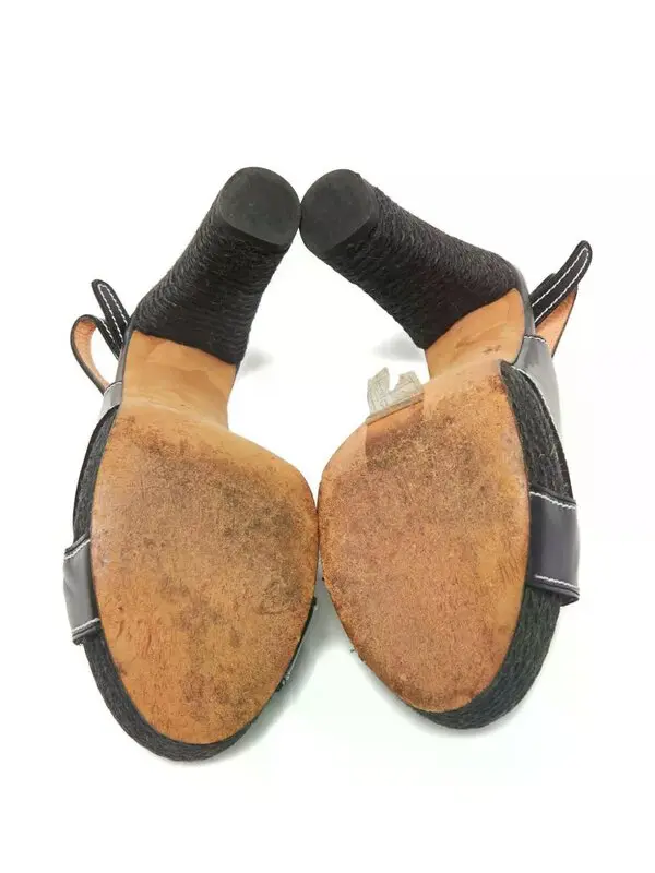 SERGIO ROSSI Open-toe Platform Espadrilles