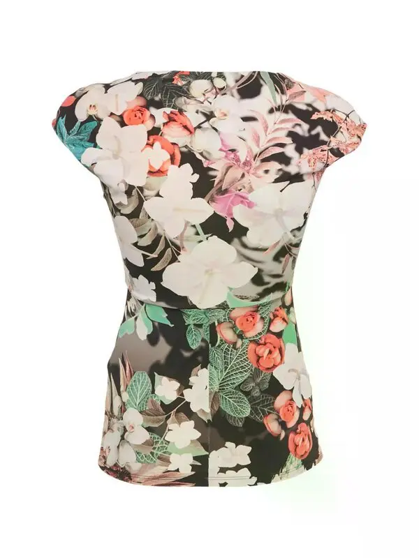 Roberto Cavalli Floral-print V-neck Top