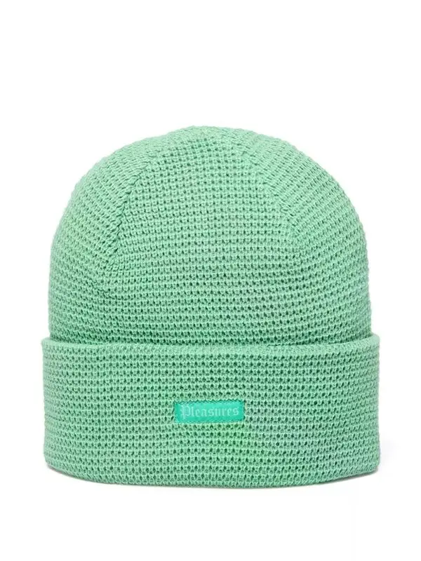 PLEASURES Waffle-knit Beanie - Green