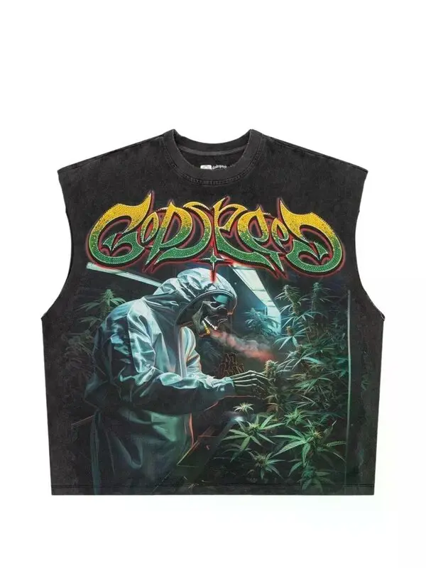 GODSPEED Graphic Print Sleeveless T-shirt