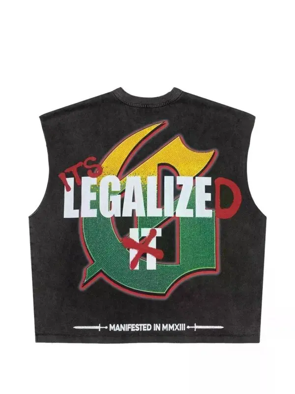 GODSPEED Graphic Print Sleeveless T-shirt