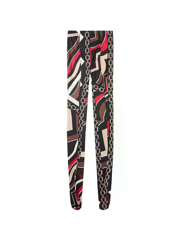 Emilio Pucci Istrice-print Tights - Black