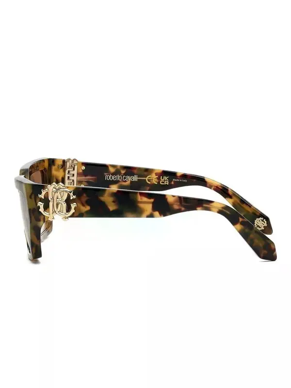 Roberto Cavalli Logo-plaque Sunglasses