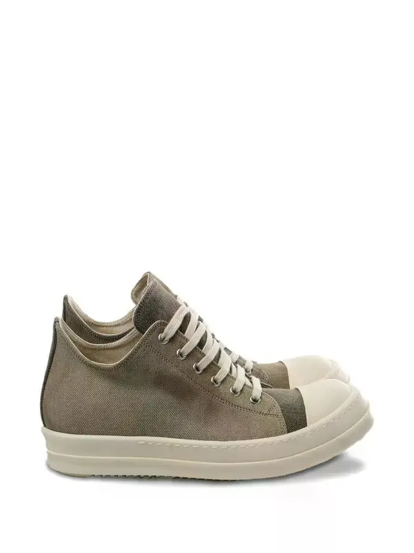 Rick Owens Canvas Toe-cap Sneakers - Grey
